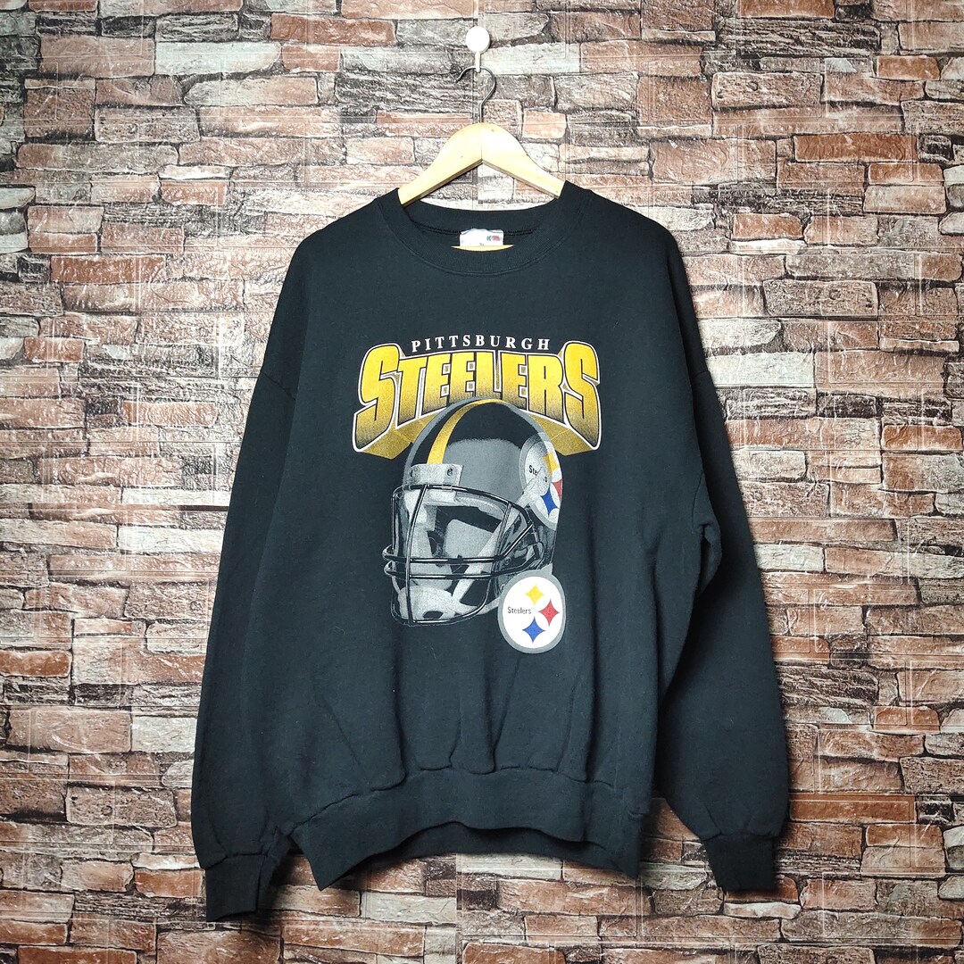 RARE Vintage 90s Pittsburgh Steelers Football by Chalkline Sweatshirt ...