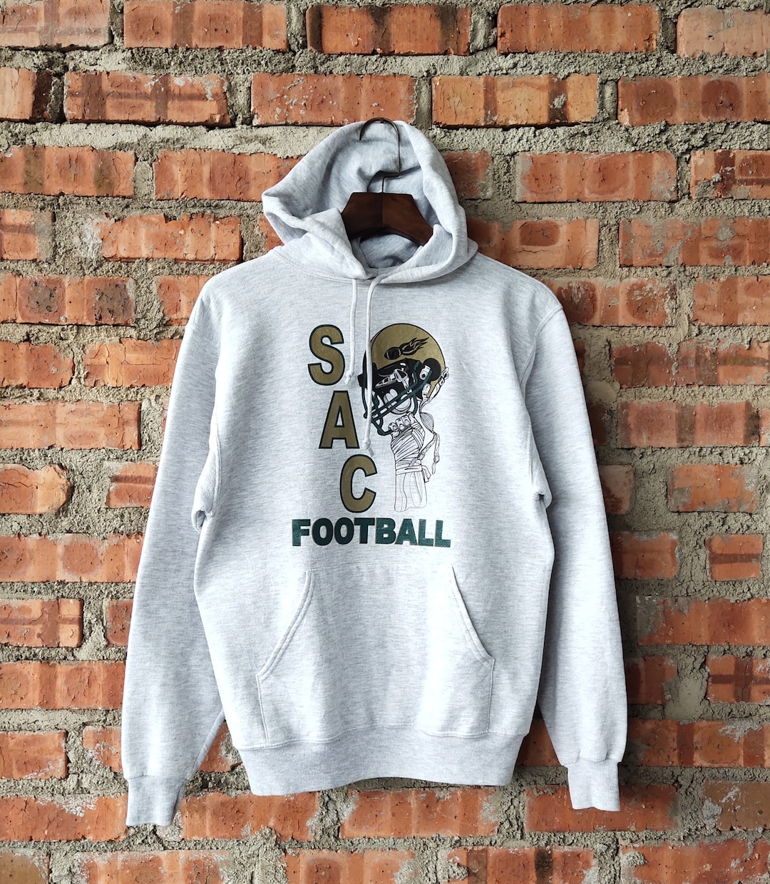 Vintage NCAA Sacramento State Hornets Football University Hoodie ...