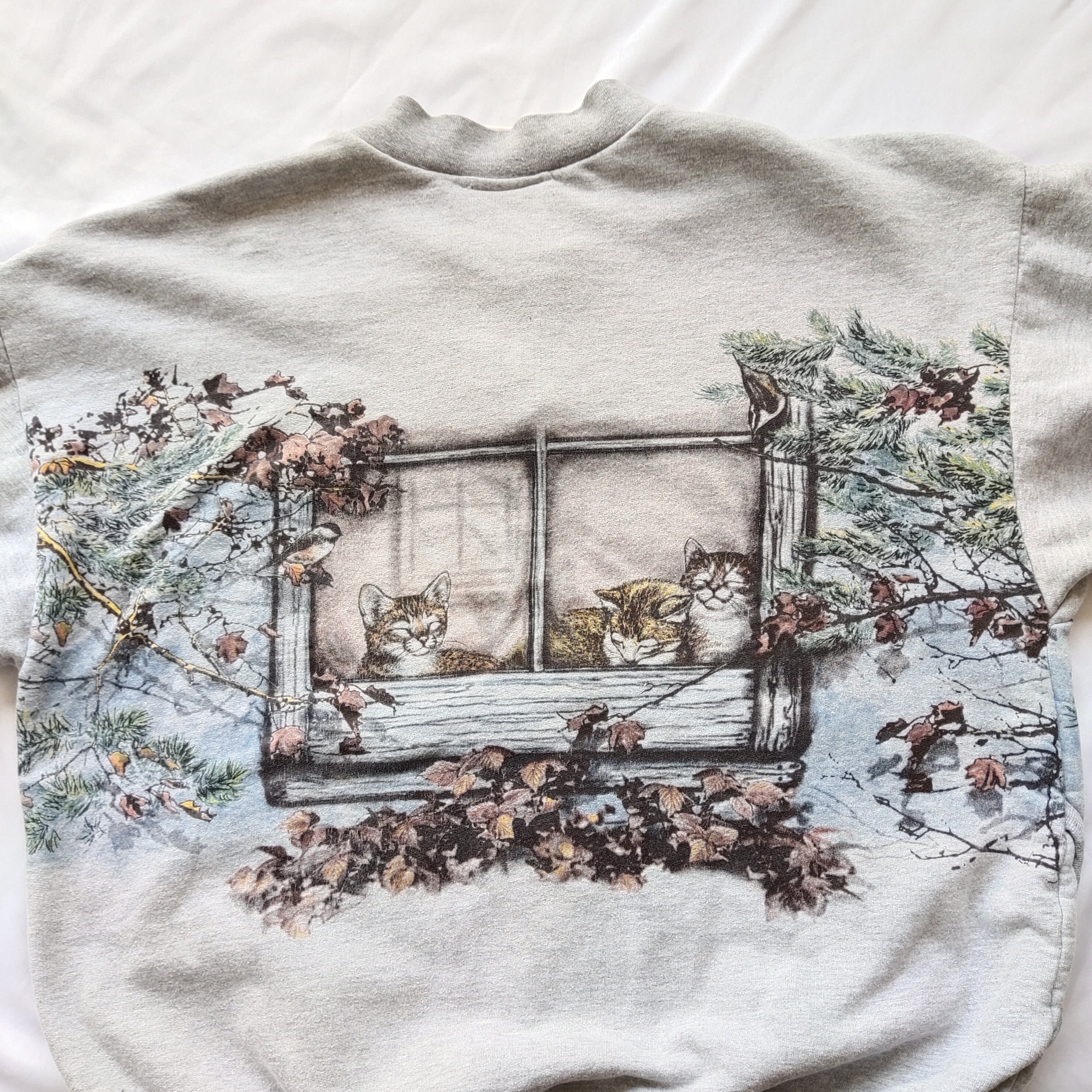 Vintage 90s Cats Art Unlimited Sweatshirt Cats Crewneck Cats - Etsy