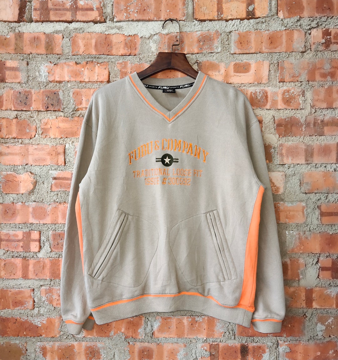 Vintage 90s Fubu Sweatshirt Fubu Crewneck Fubu Pullover Fubu Sweater Fubu Jumper Embroidery Logo ...