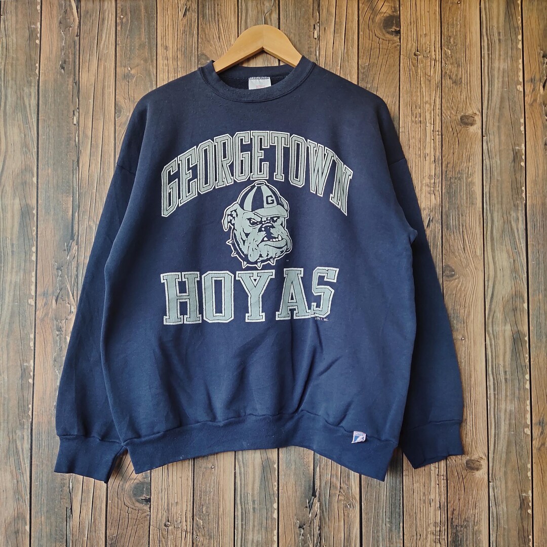 RARE Vintage 90s Distressed Georgetown Hoyas by Logo 7 Sweatshirt ...
