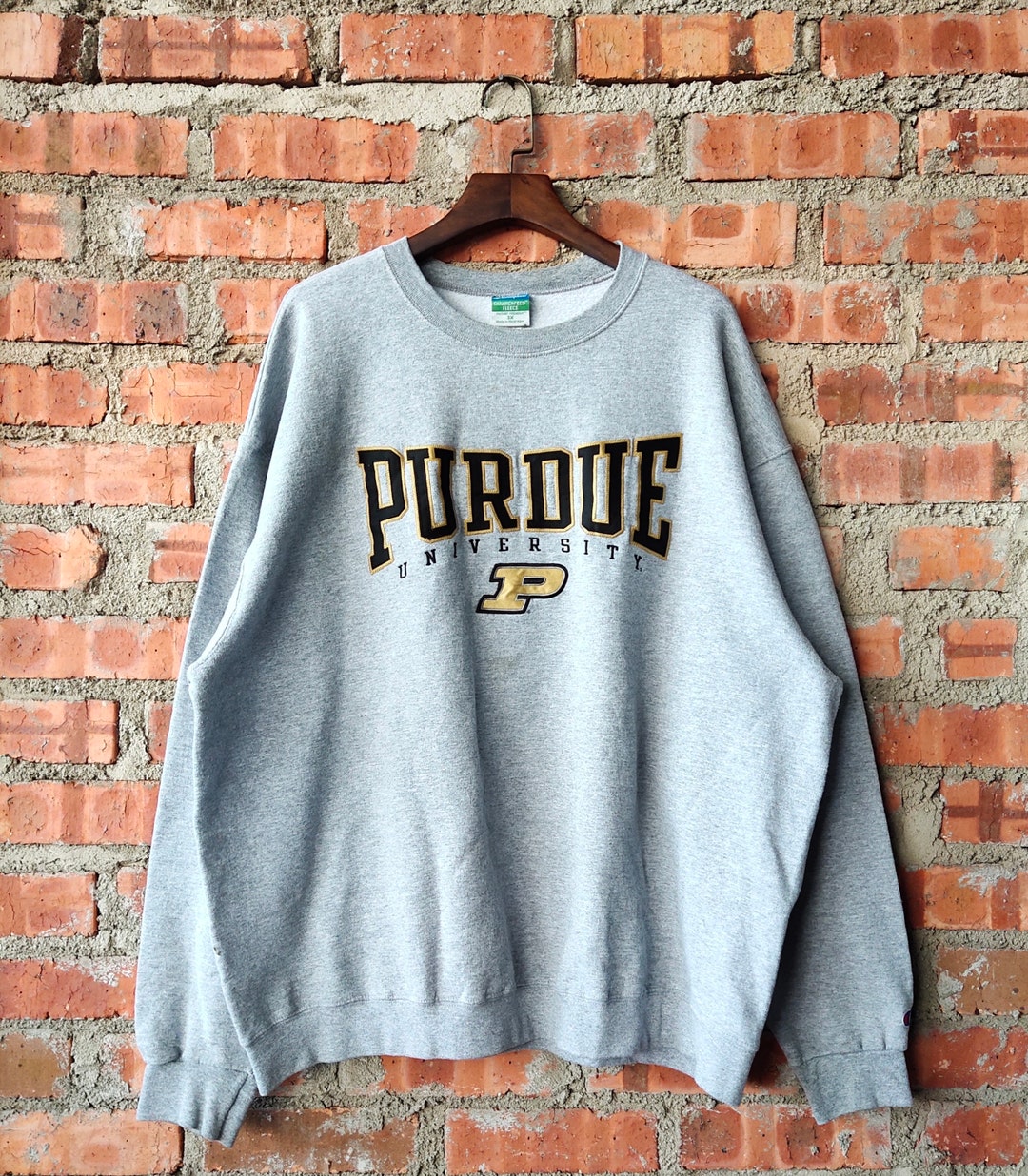 Vintage 90s Purdue University by Champion Sweatshirt Purdue Crewneck ...