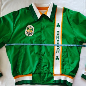 RARE Vintage 70s Distressed Irish Satin Jacket by F&C Sportswear Irish ...