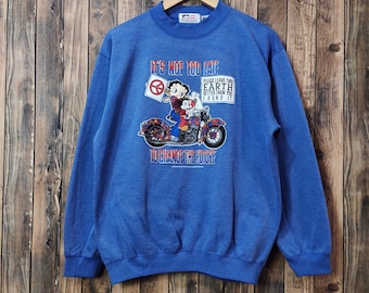 Vintage 90s Distressed Betty Boop Sweatshirt Betty Boop Vintage 90s Distressed Betty Boop Sweatshirt Betty Boop