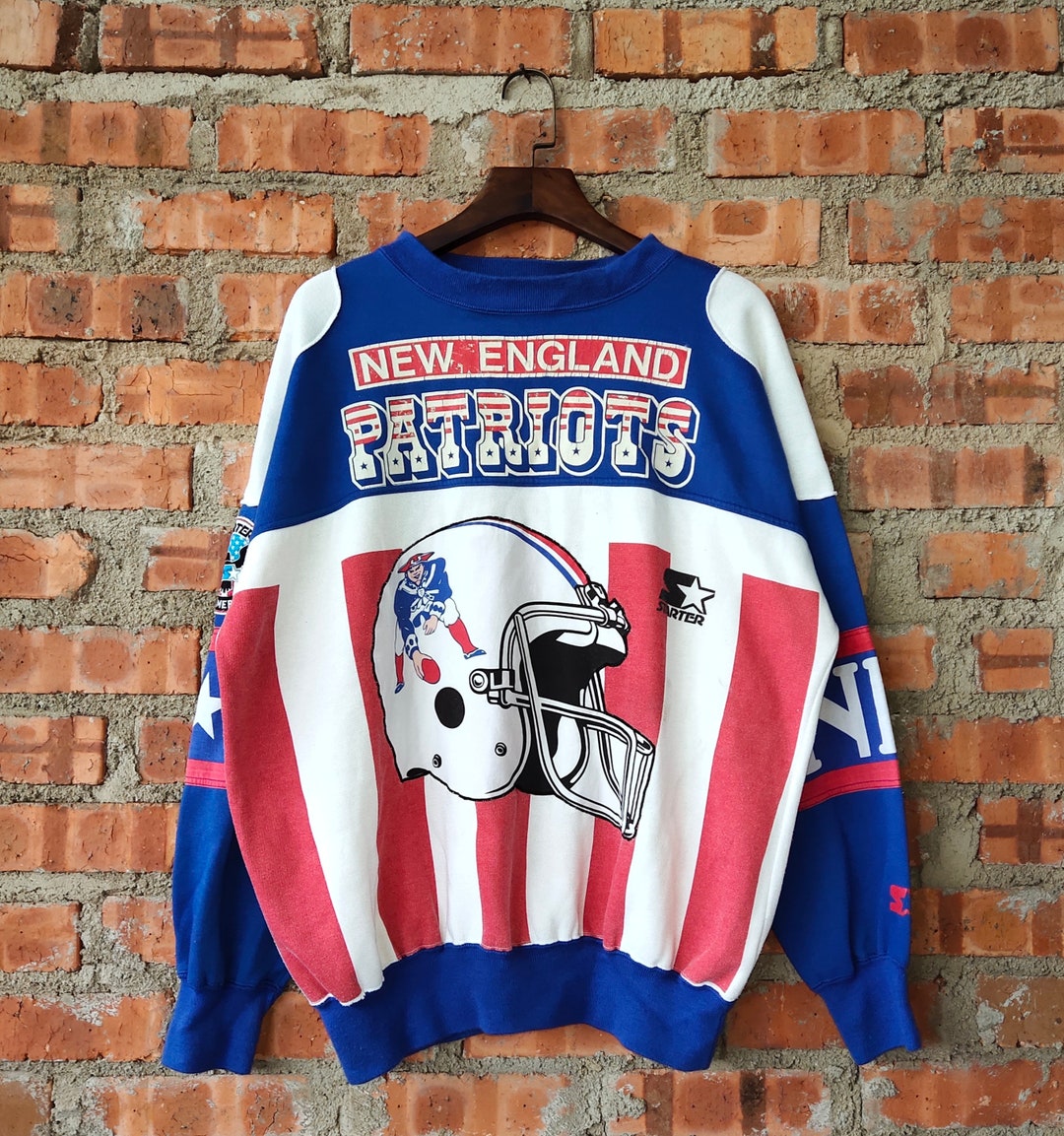 RARE Vintage 80s Distressed New England Patriots by Starter Sweatshirt ...