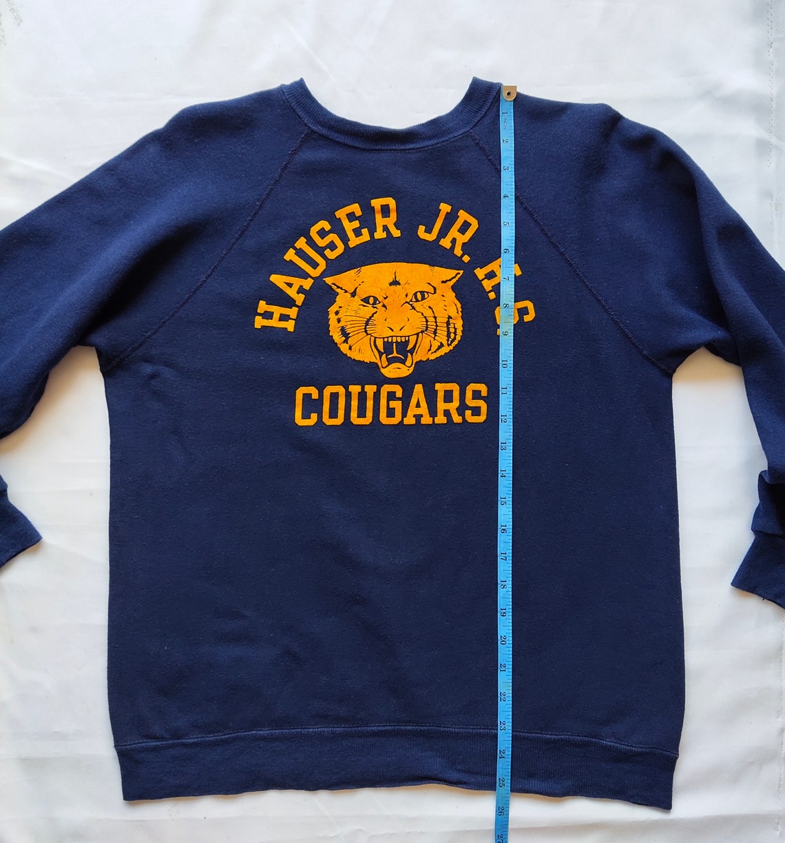 Vintage 80s Hauser JR. H.S. Cougars by Champion Sweatshirt | Etsy