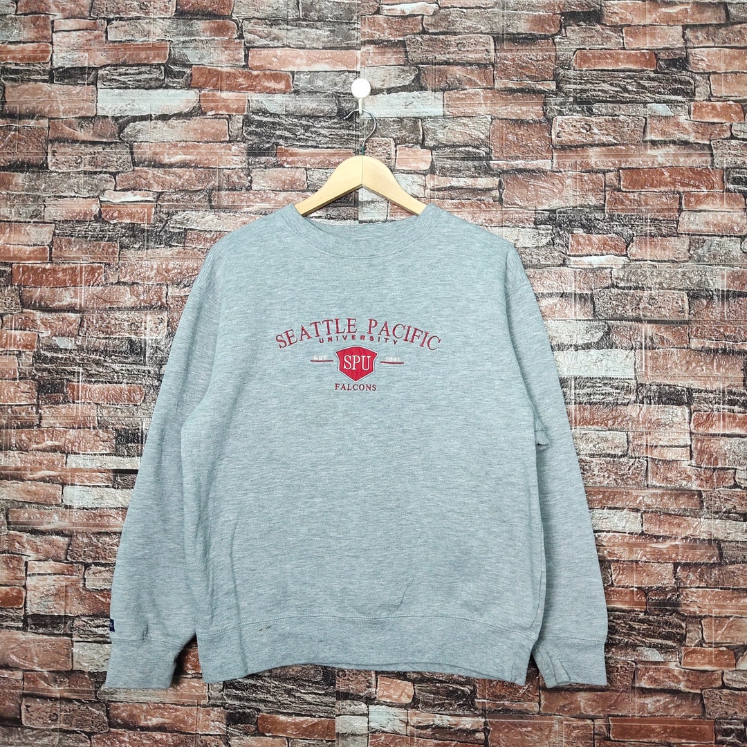 Vintage Seattle Pacific University Falcons Sweatshirt Falcons Crewneck ...