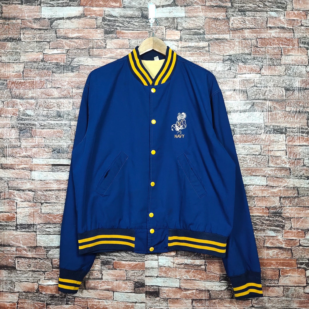 Vintage 80s Distressed US Navy Jacket US Navy Sweater Us Navy Pullover ...
