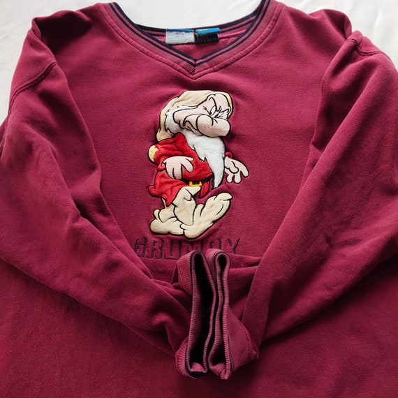 Vintage 90s Grumpy Snow White Seven Dwarfs Sweatshirt… - Gem