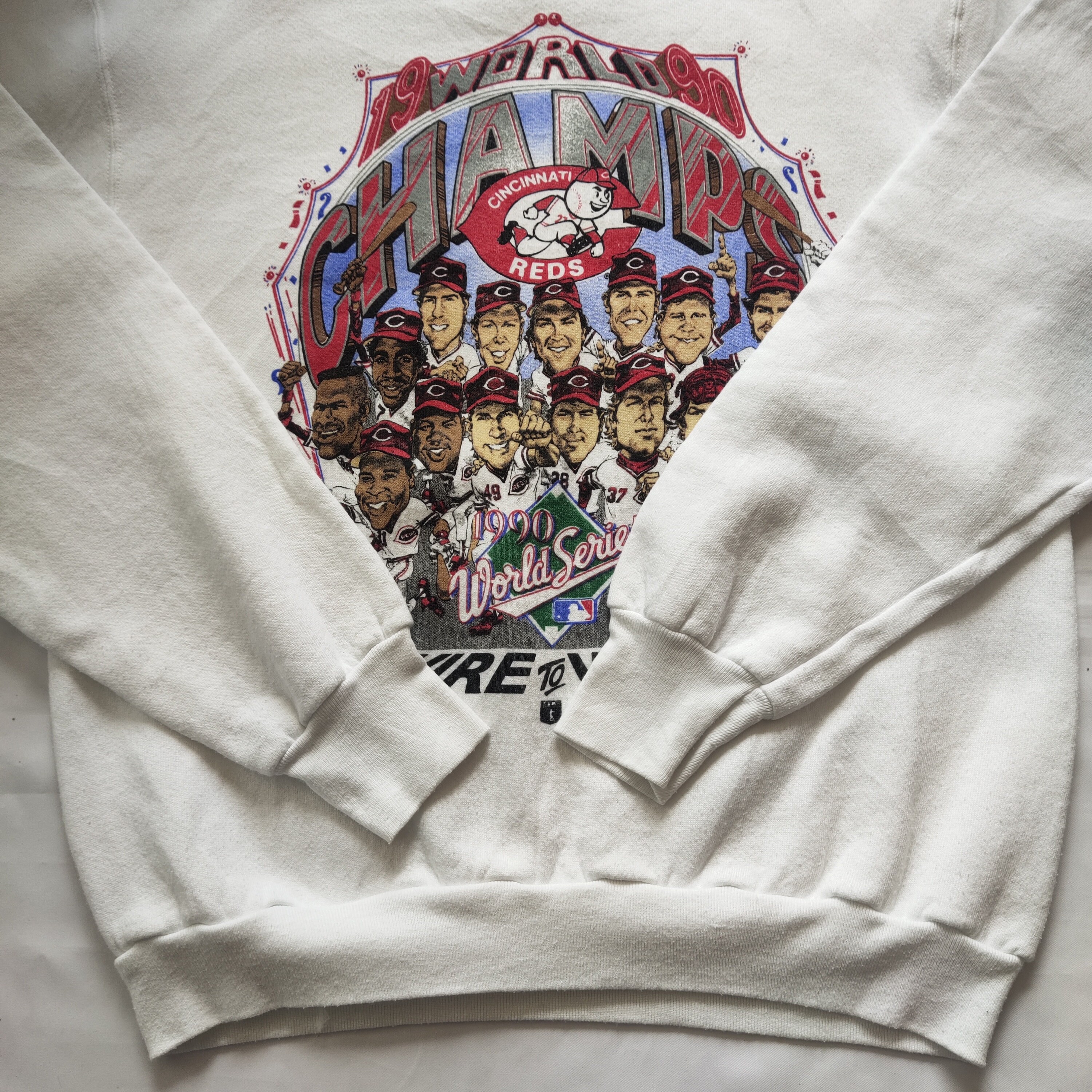 RARE Vintage 90s Cincinnati Reds Baseball by Salem Sweatshirt Reds ...