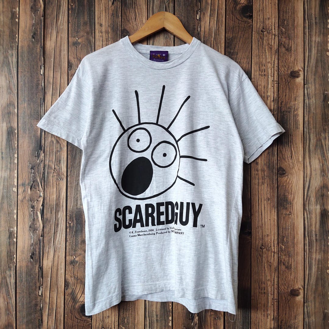 Vintage 90s Levi’s “ Scared Guy 1995 Art Work by K. Fredman “ T-shirt ...
