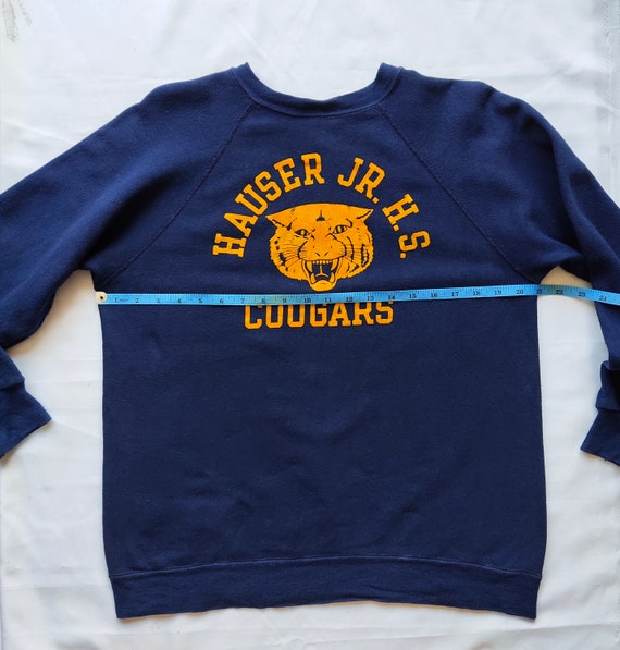 Vintage 80s Hauser JR. H.S. Cougars by Champion Sweat… - Gem