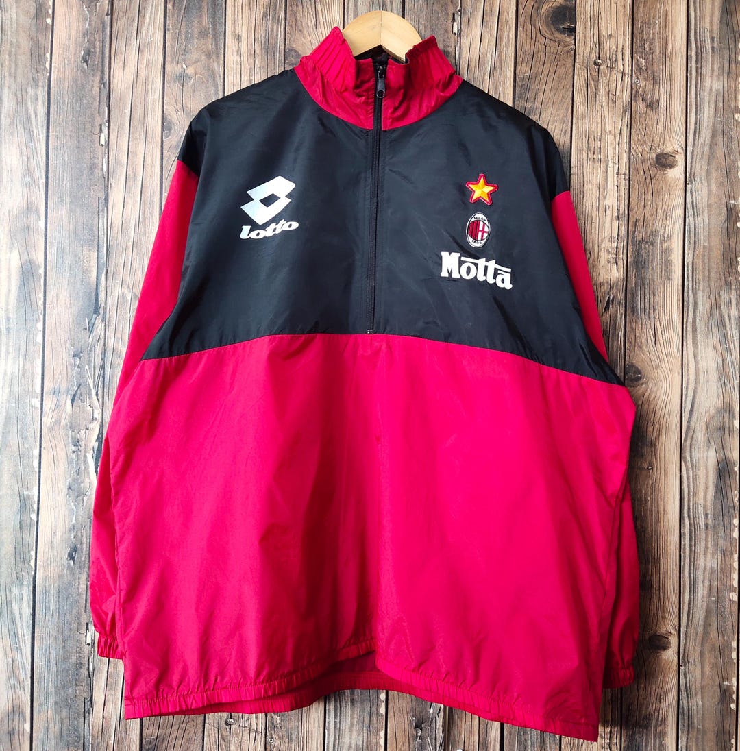 RARE Vintage Distressed AC Milan Football by Lotto Jacket AC Milan ...