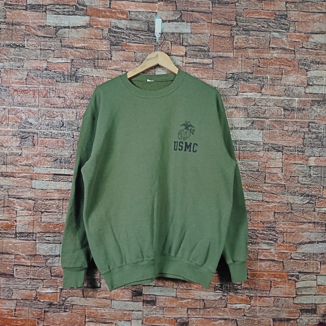 Vintage 90s United States Marine Corps USMC Sweatshirt USMC Crewneck ...