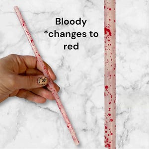 ADD ON ONLY Halloween Straw/reusable Straw/tall Straw/cup Acessory ...