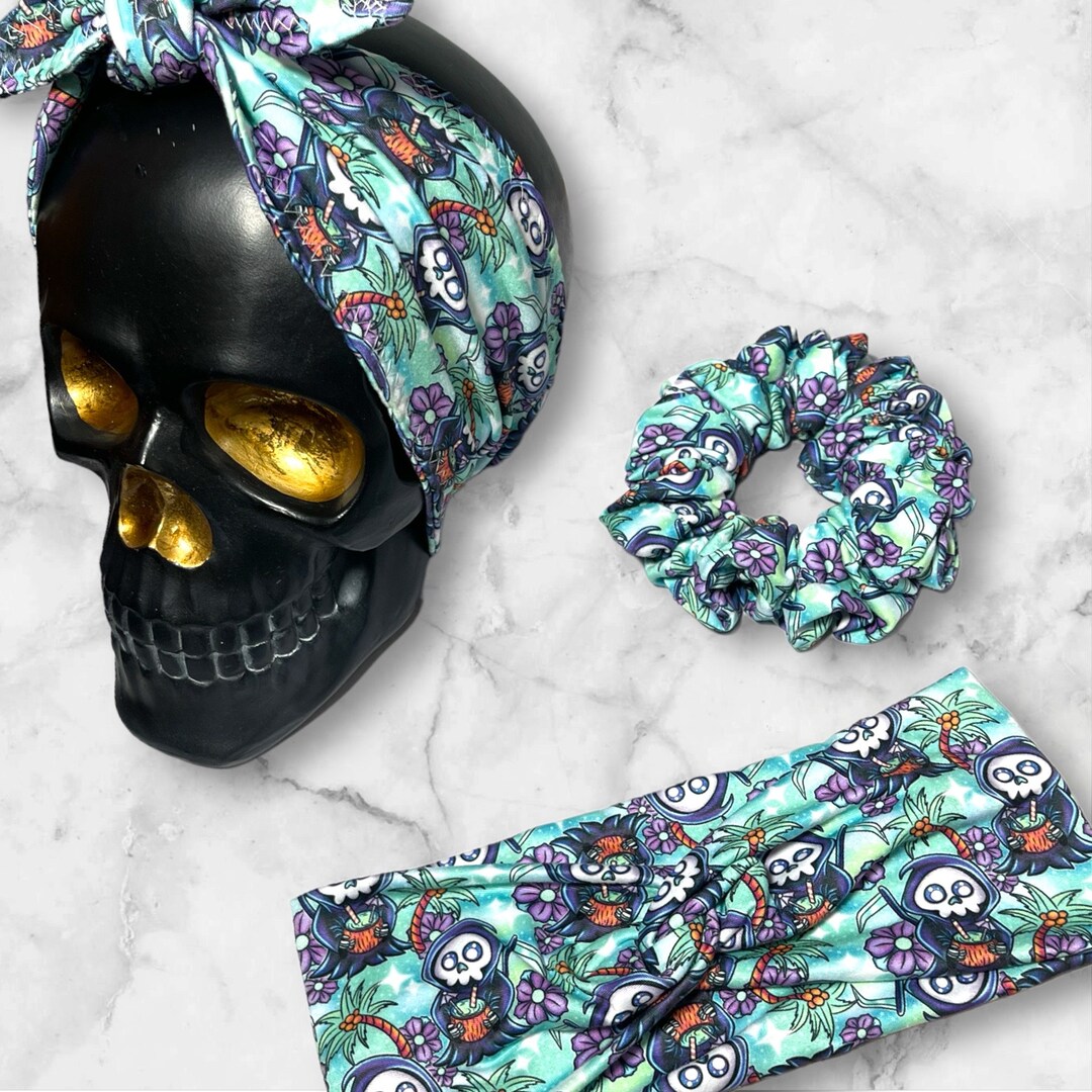 Summerween Grim Reaper Head Wrap/grim Reaper Head Wrap/grim Reaper ...