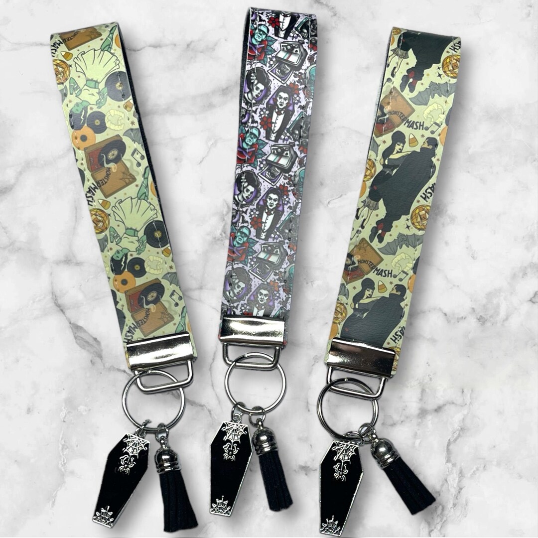 Classic Monsters Key Fob/monster Mash Keychain/creepy Cute Keychain ...