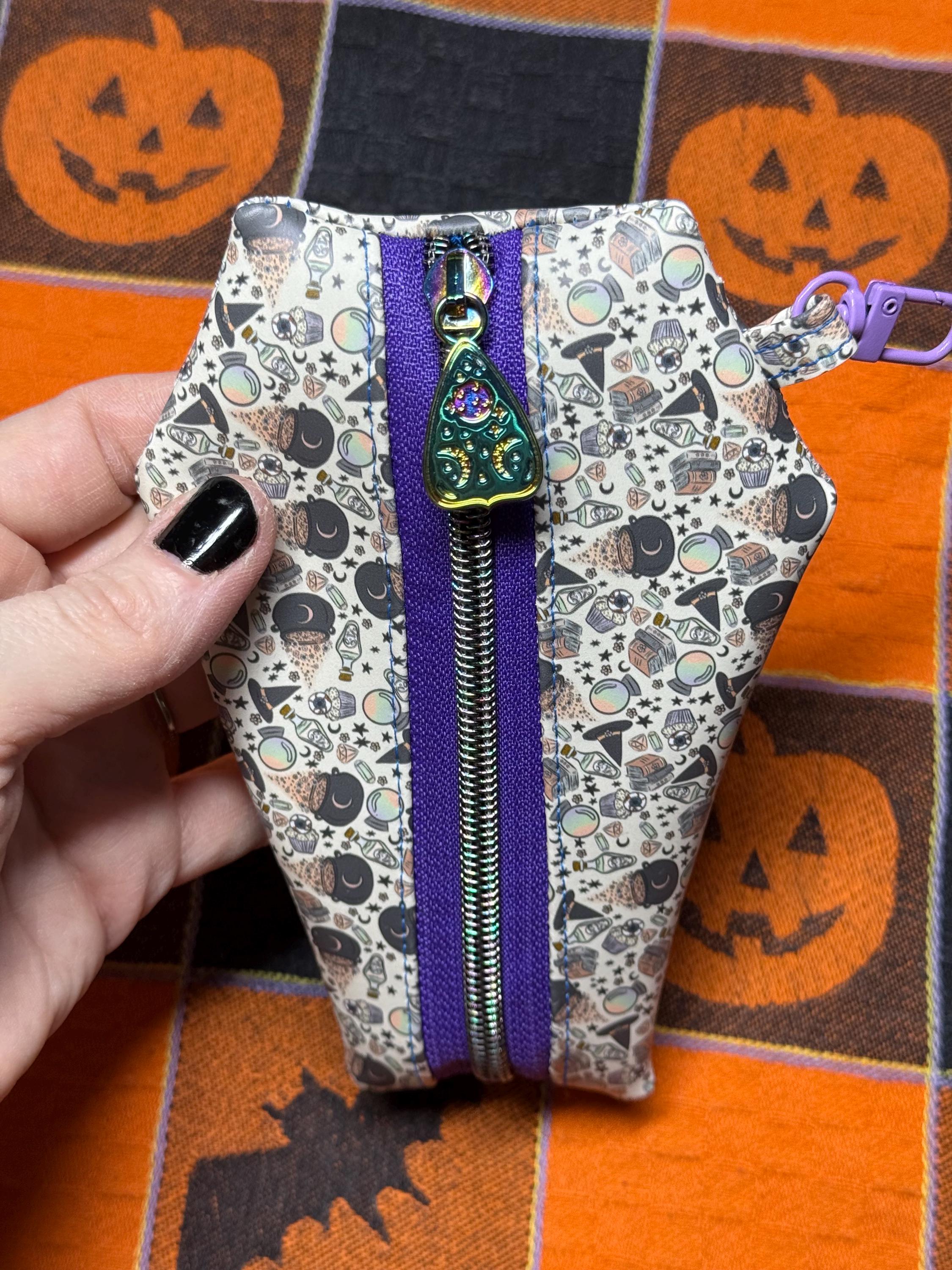 Witch Cauldron Coffin Bag Clip/halloween Coffin Zipper Pouch/bag Charm ...