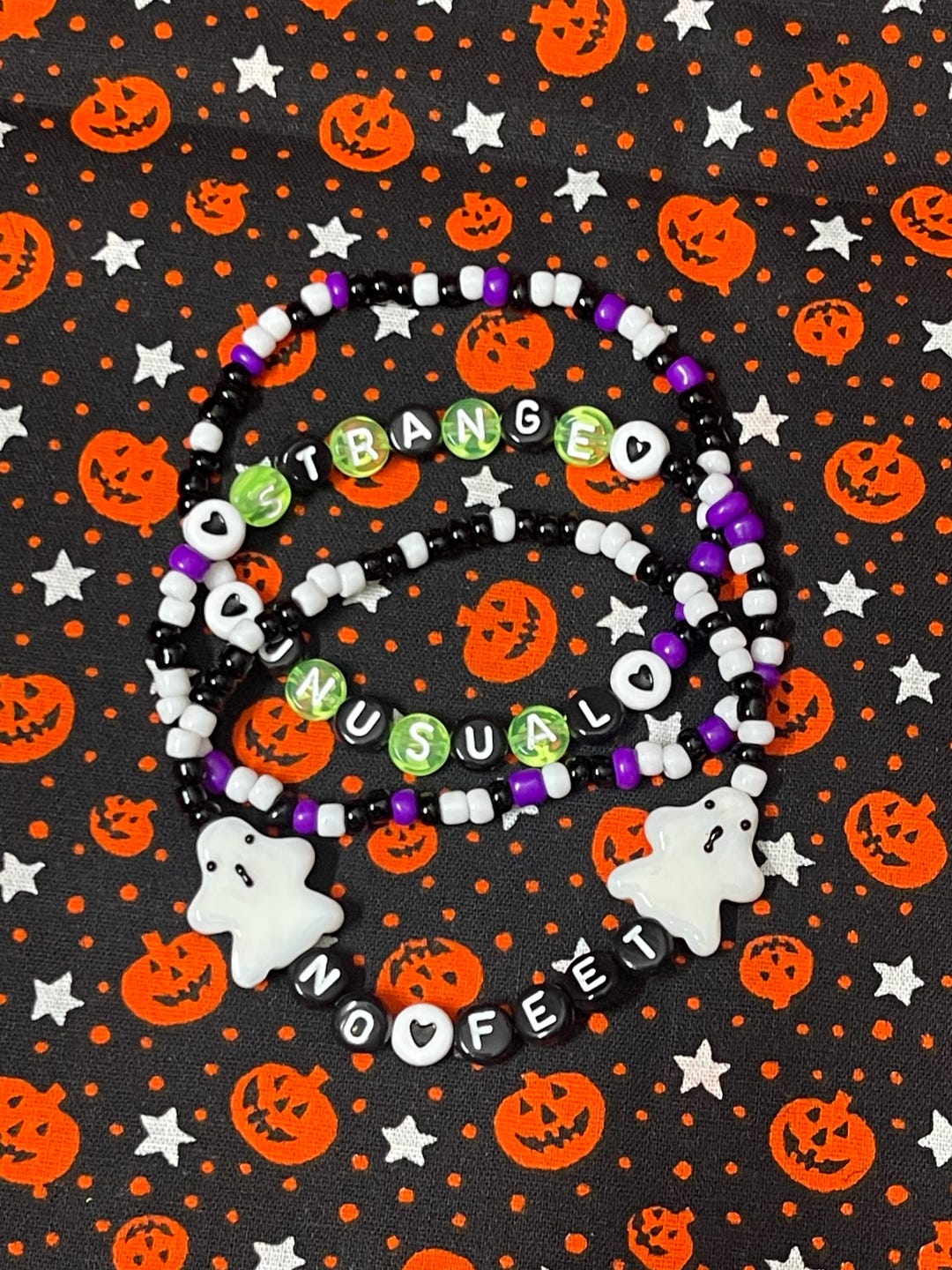 Strange and Unusual Bracelets/halloween Beaded Bracelet/halloween ...