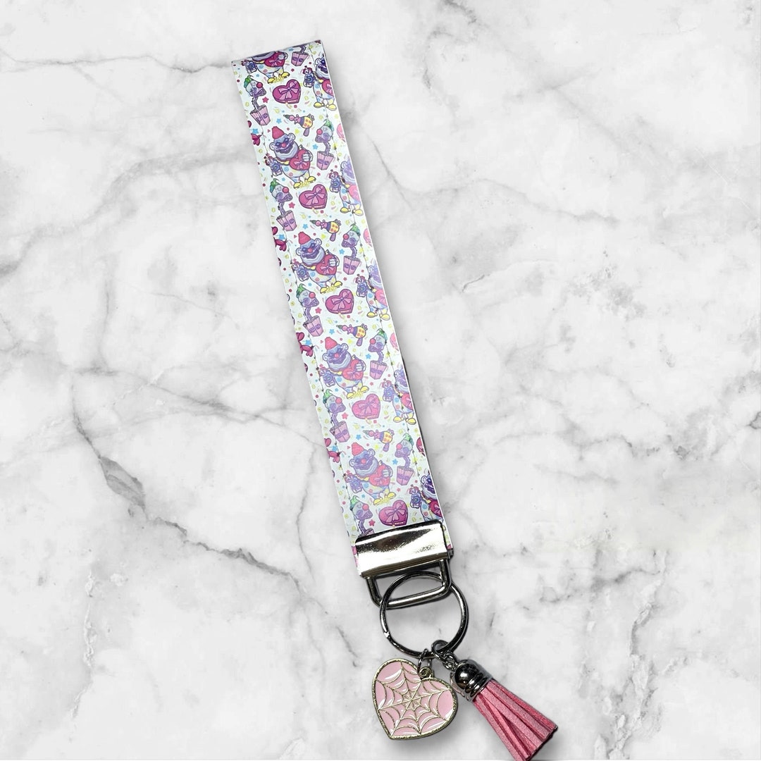 Creepy Clowns Key Fob/spooky Cute Clowns Key Fob/crazy Clown Keychain ...