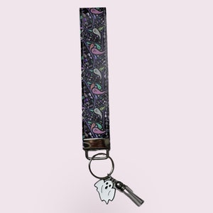 Spooky Cute Ghost Key Fob/flower Ghosts Key Fob/halloween Key - Etsy