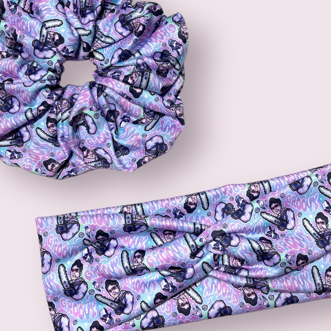 Groovy Pastel Head Wraps/spooky Pastel Head Wrap/stretchy Head Wrap/ash ...