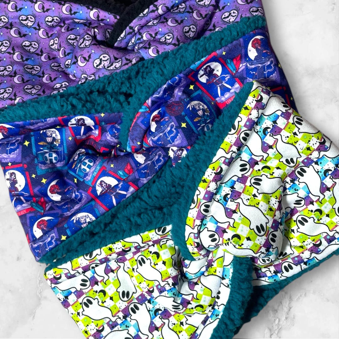 Halloween Ear Warmers/witch Sherpa Ear Warmers/spooky Ear Warmers - Etsy