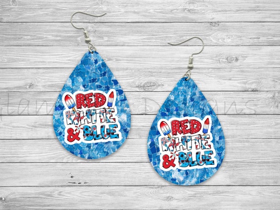 Red White and Blue Bomb Pop 4th of July Memorial Day - Etsy