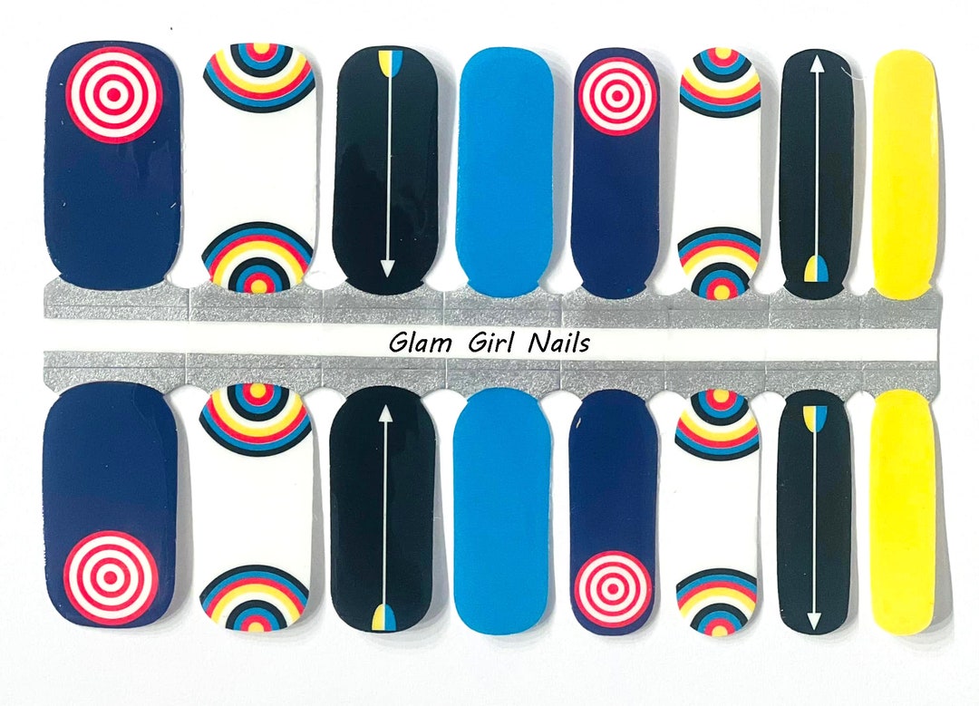 Archery Bows and Arrows Nail Polish Strips / Nail Wraps / No Dry Nail ...