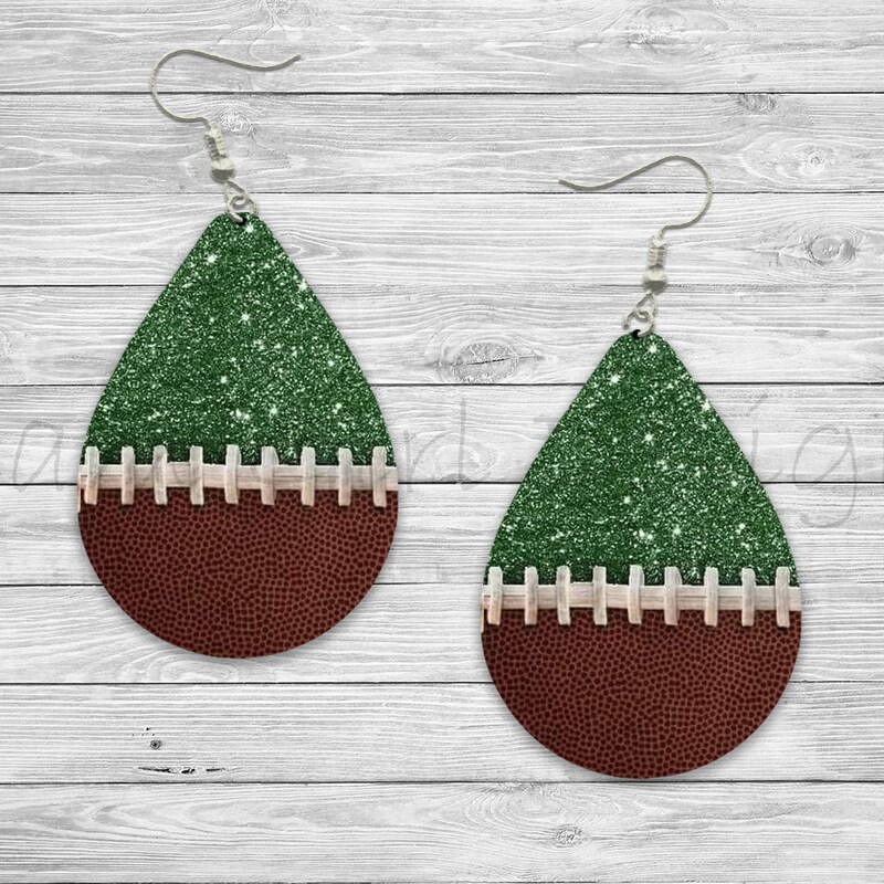 Football Earring Template - Etsy