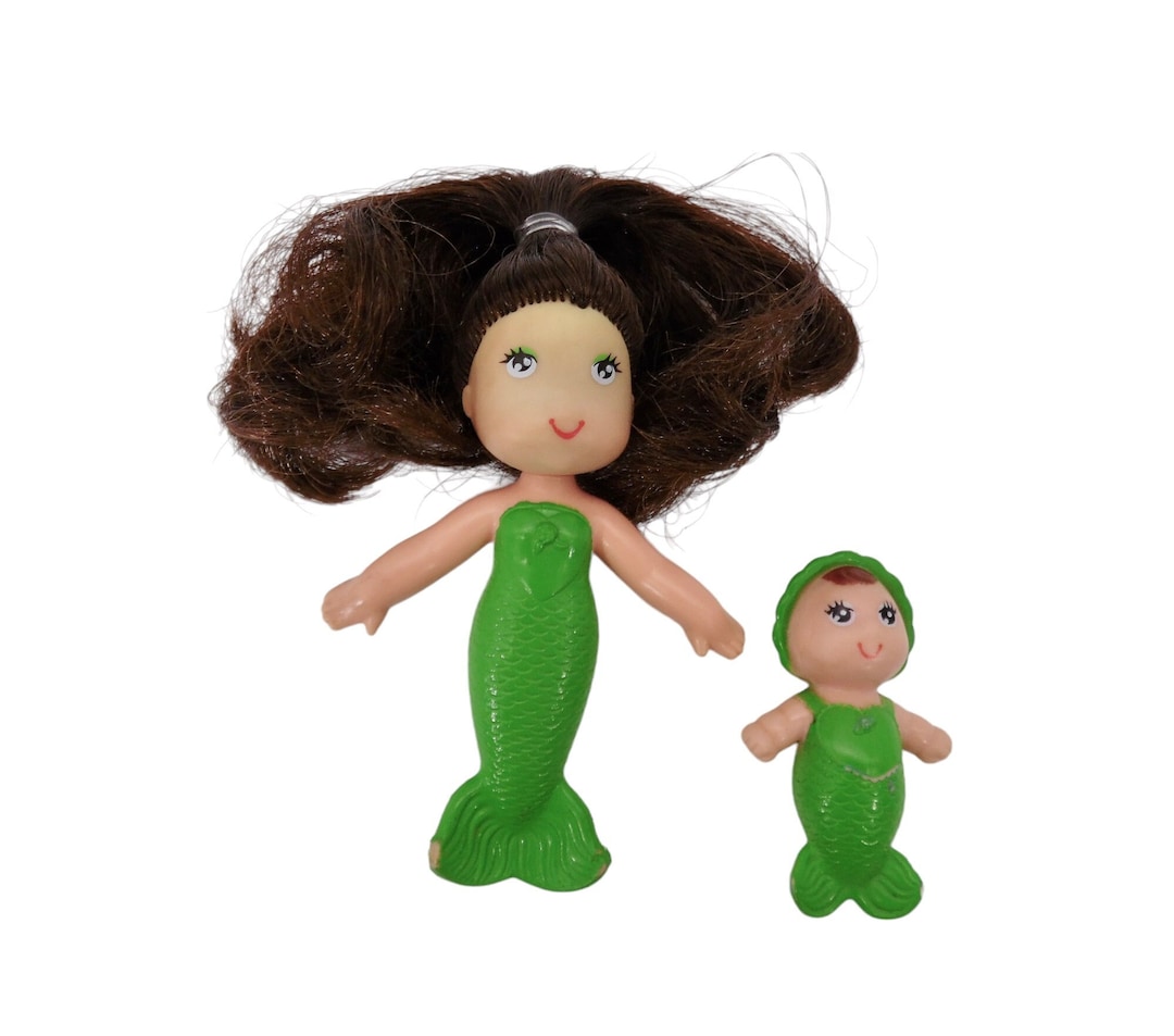 1980’s Sea Wees Mermaid Doll Shelly & Baby Sprite Sea Wees ’N Babies by ...