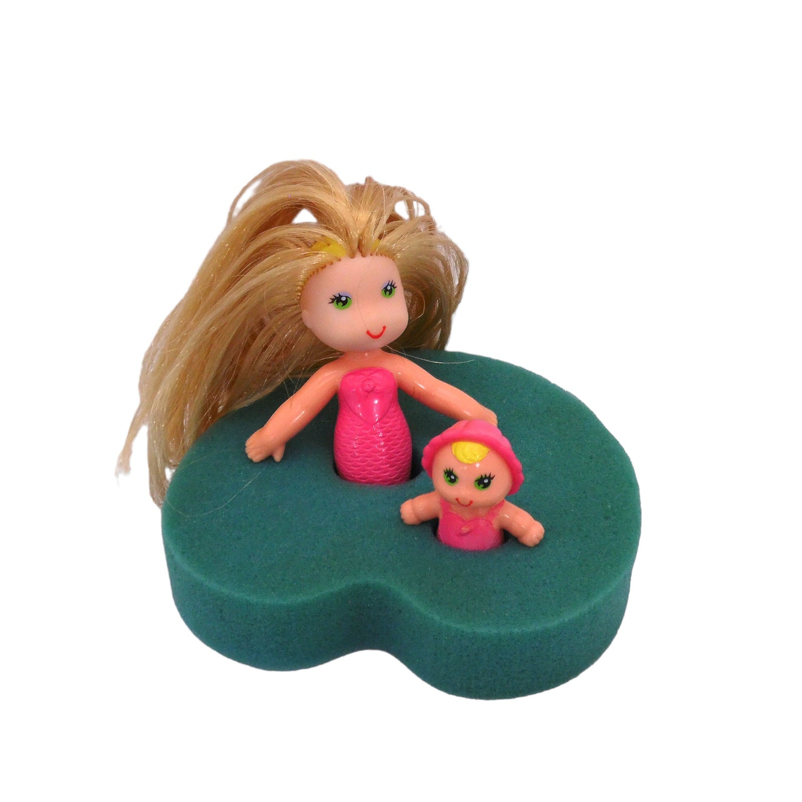 Vintage Sea Wees Sandy and Baby Star Mermaid Dolls by Kenner 1980 Pink ...