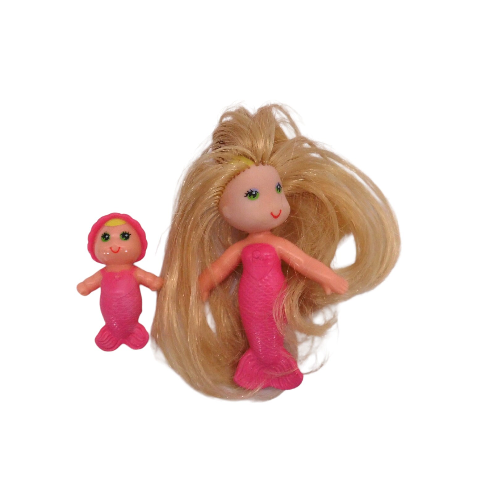 Vintage Sea Wees Sandy and Baby Star Mermaid Dolls by Kenner 1980 Pink ...