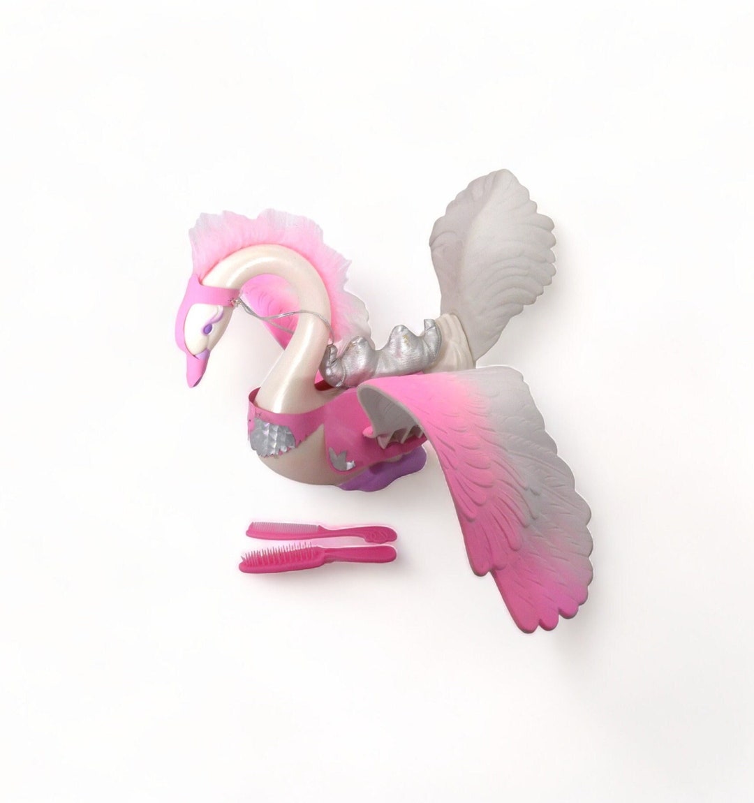 1984 She-ra Enchanta Swan Action Figure With Pink Comb & Brush Vintage ...