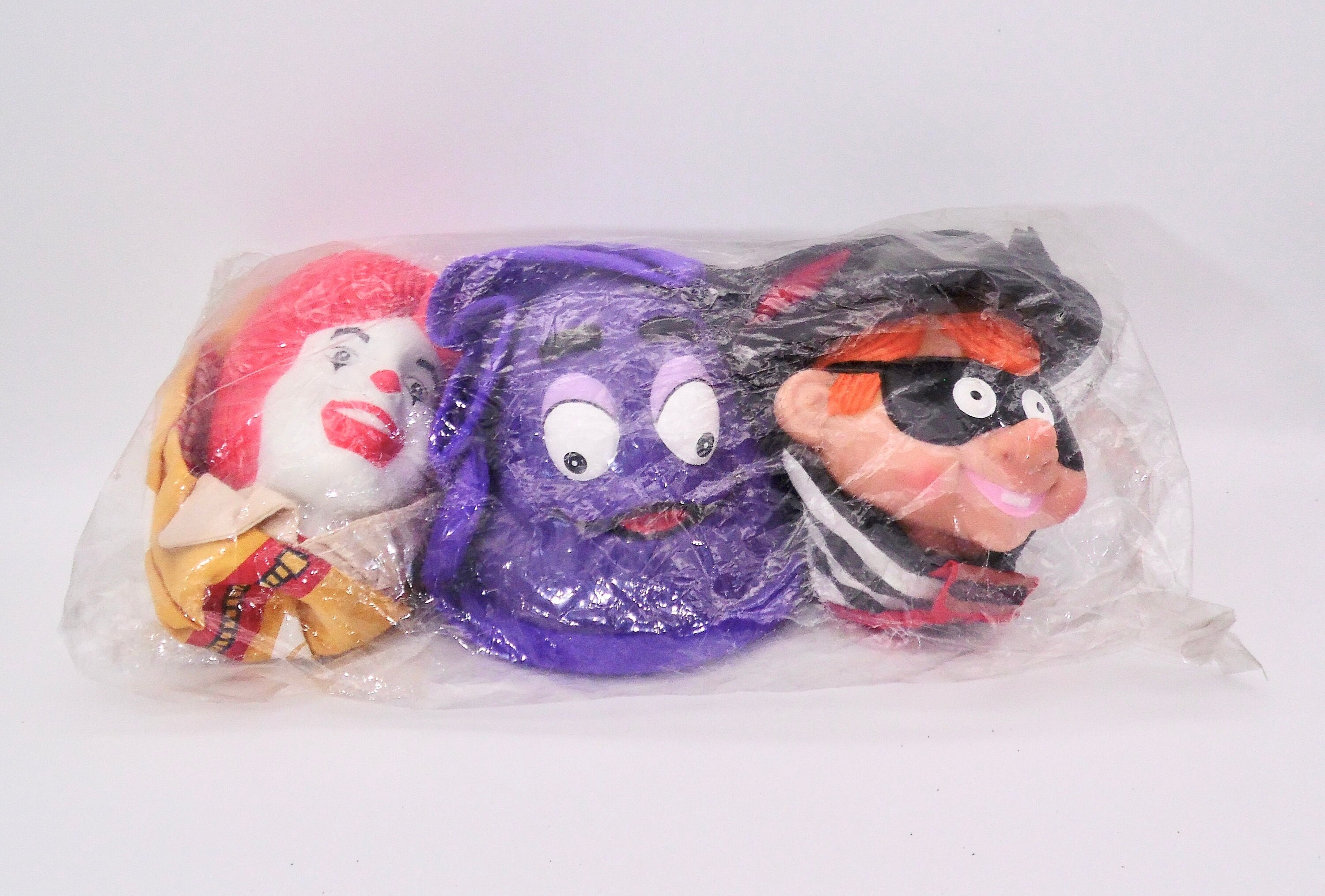 Vintage 1993 Mcdonalds Hand Puppets Ronald Mcdonald, Grimace ...