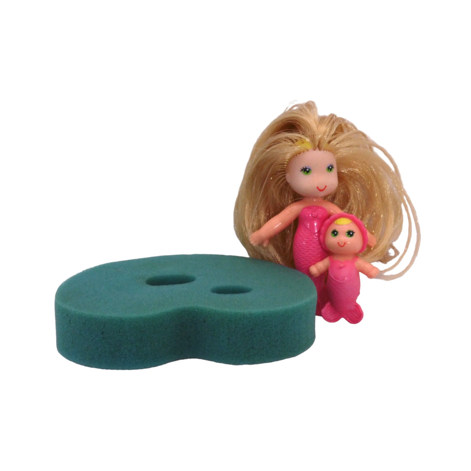 Vintage Sea Wees Sandy and Baby Star Mermaid Dolls by Kenner 1980 Pink ...