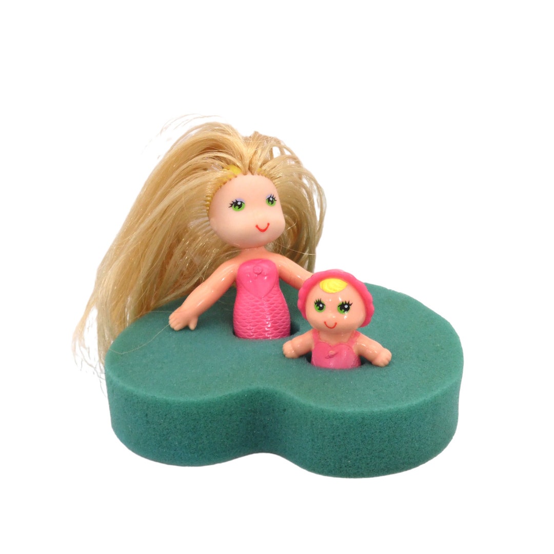 Vintage Sea Wees Sandy and Baby Star Mermaid Dolls by Kenner 1980 Pink ...