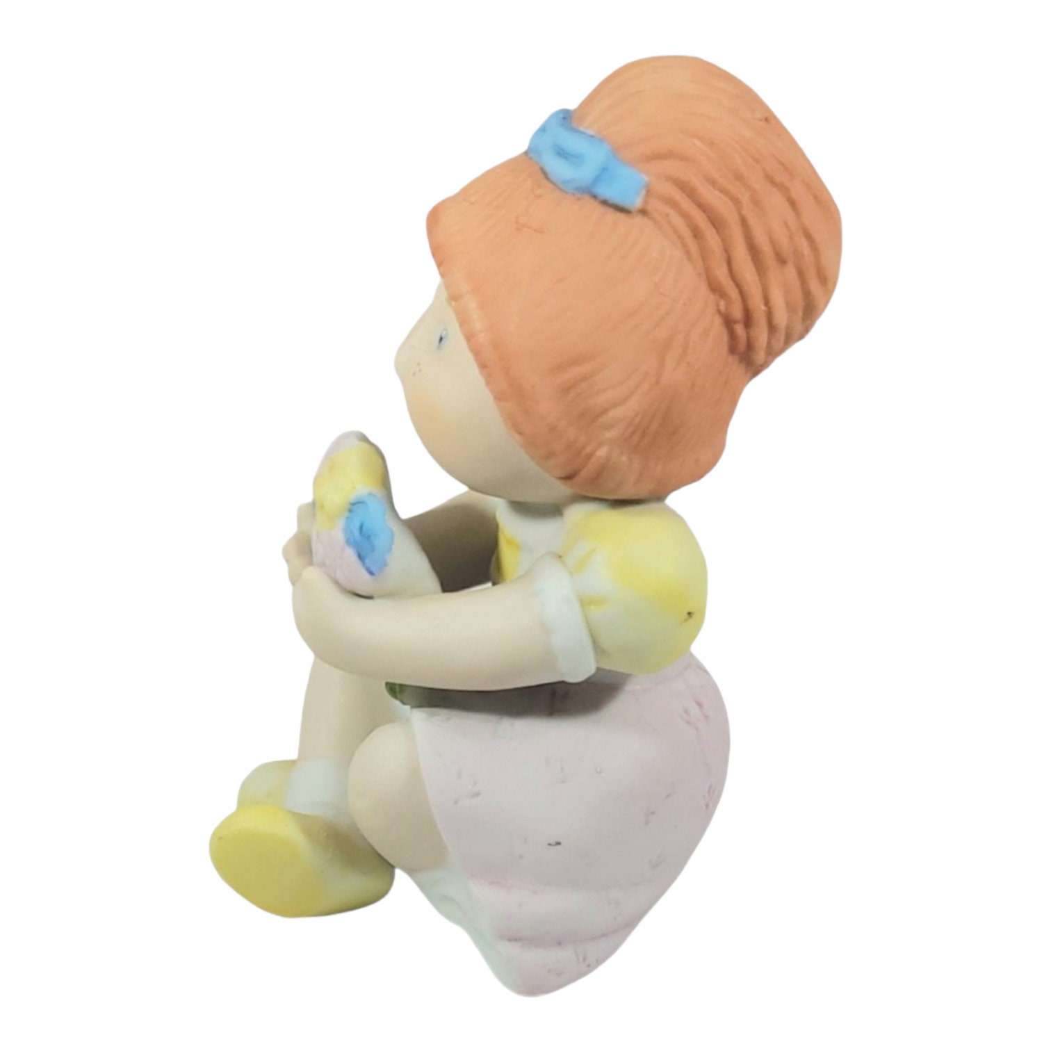 Vintage 1984 Cabbage Patch Kids Porcelain Figurine Red Head Flower ...