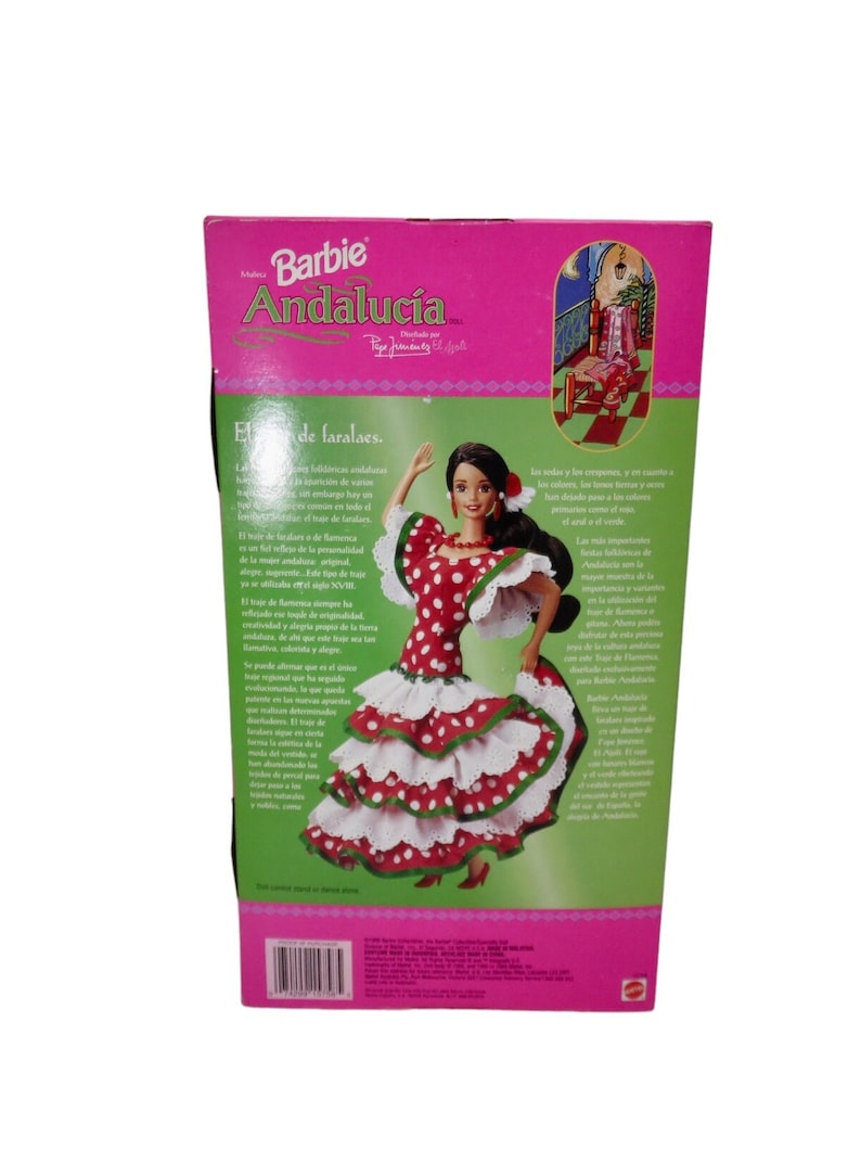 1996 Barbie Doll Andalucia Spain Muñeca 15758 Limited Edition Designer ...