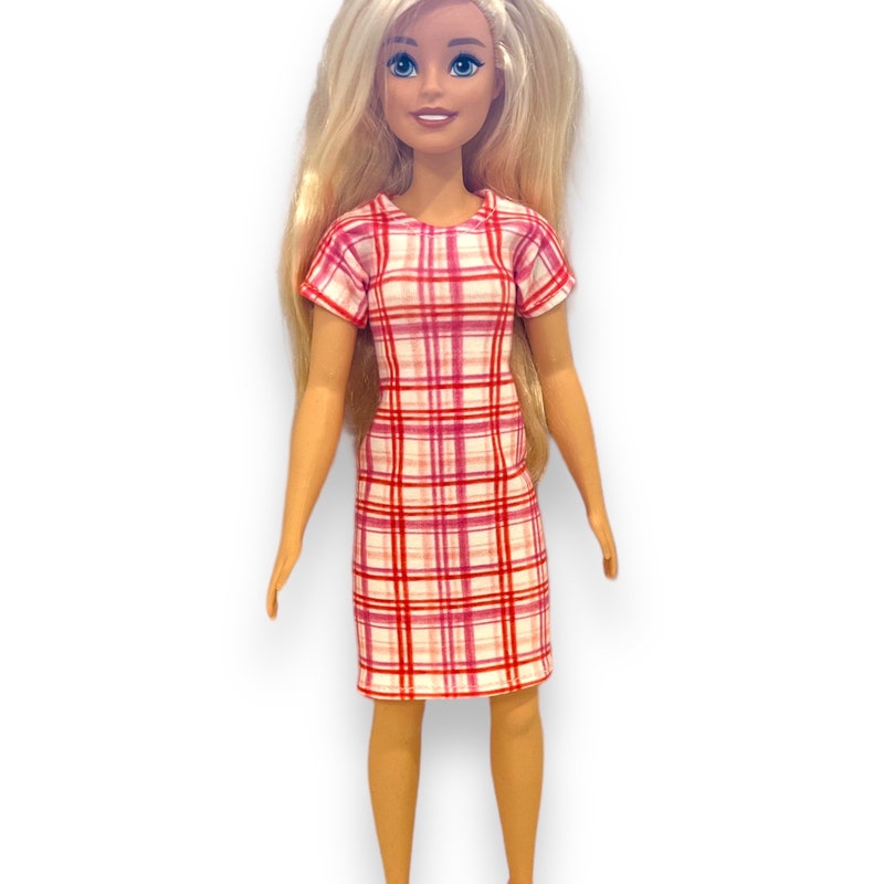 Barbie Plaid Dress - Etsy