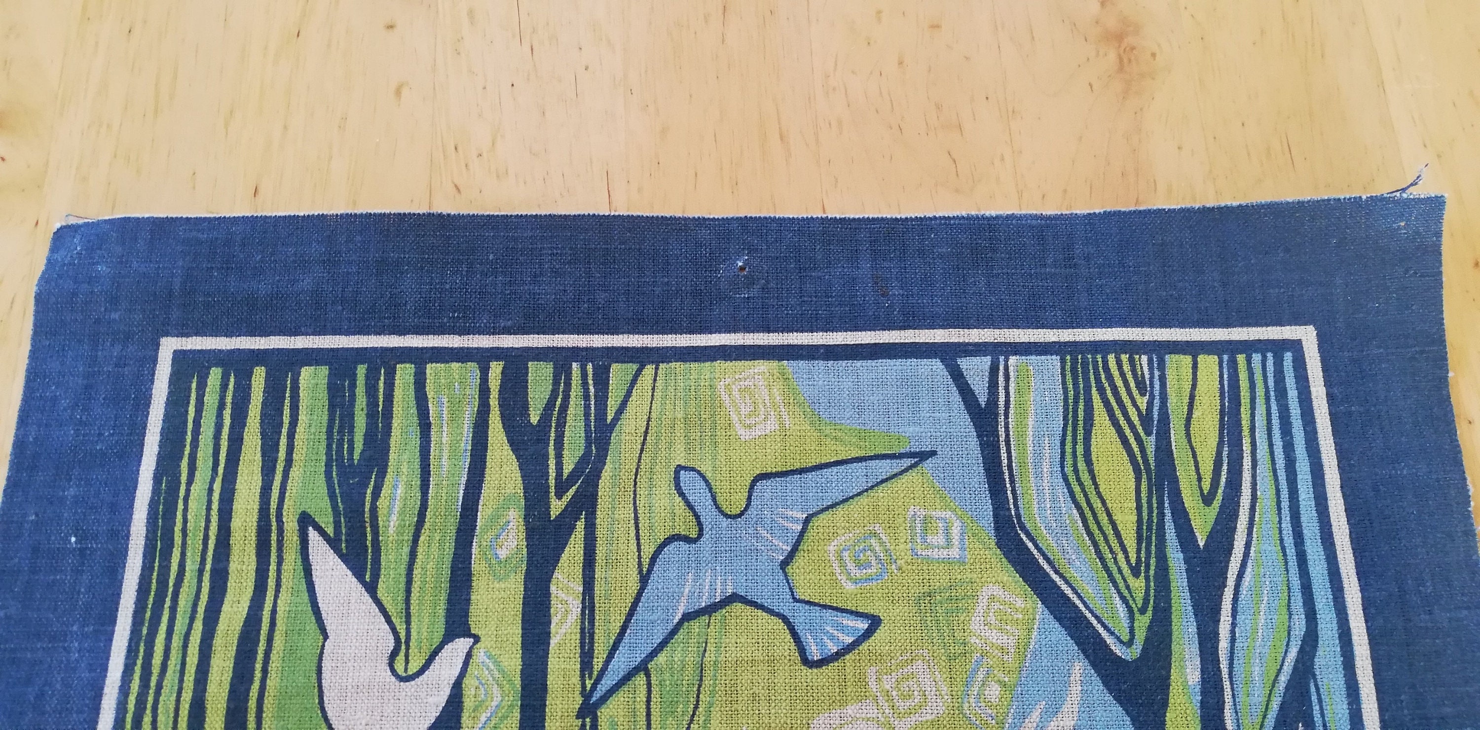 Home Décor Home & Living Mid-century Swedish hand printed wall hanging ...