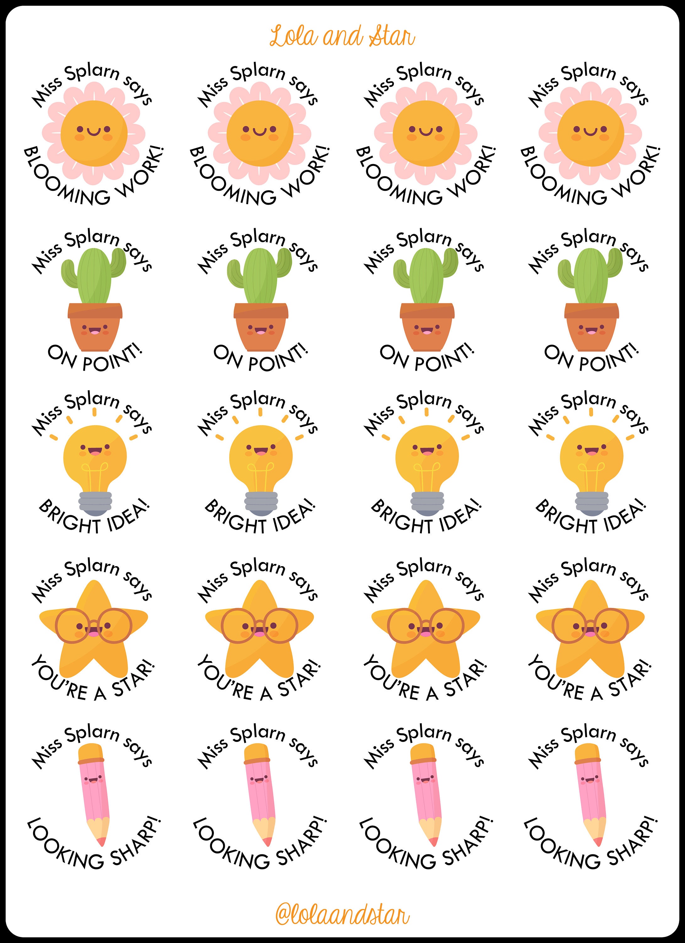 Personalised Teacher Stickers Merit Stickers Matte Vinyl - Etsy Australia