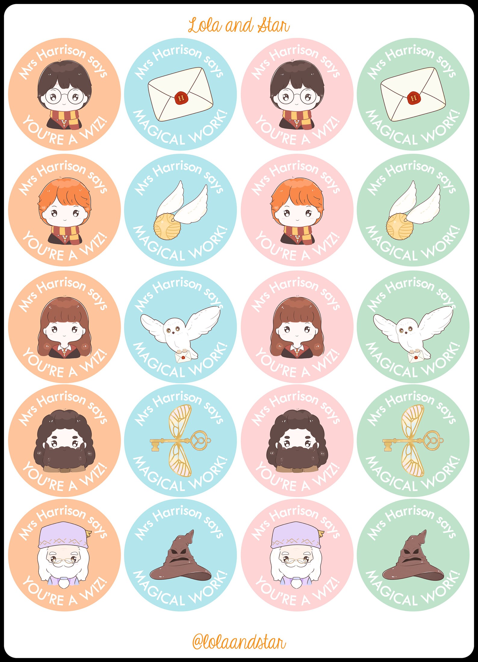 Personalised Teacher Stickers Merit Stickers Glossy Vinyl Sticker Sheet ...