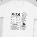 Dnd Dungeons and Dragons T-shirt Mom Character Sheet D&D Tshirt Funny ...