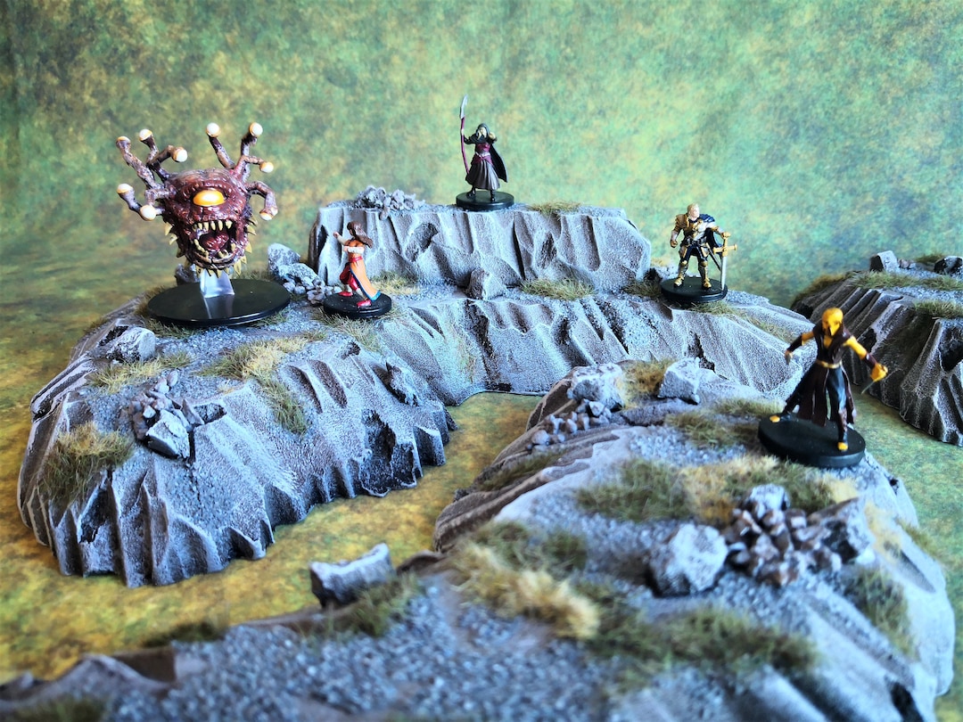 Painted Rocky Hills Scatter Terrain | Wargaming Terrain | Dungeons and ...