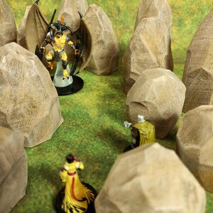 Tall Rocks for D&D Dnd Individual Beige Stones Wargaming Rock ...
