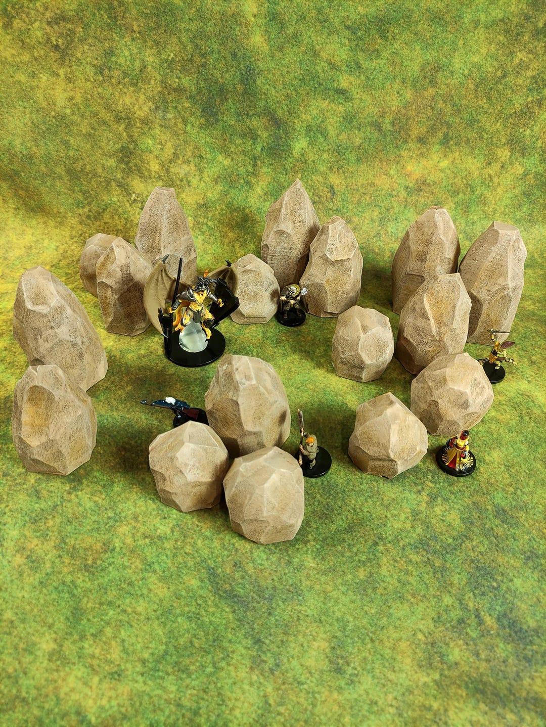 Tall Rocks for D&D Dnd Individual Beige Stones Wargaming Rock ...
