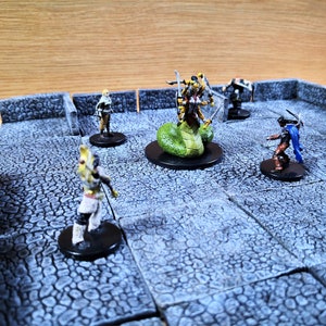 Dungeon Tiles Modular Dungeon Tiles Dungeon Tiles Basic Set of 24 Hand ...