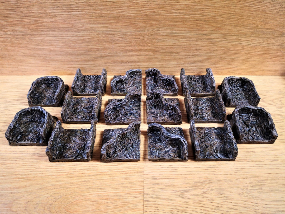 Dungeon Tiles Modular Cavern Tiles Dungeon Tiles Corridor Set of 16 ...