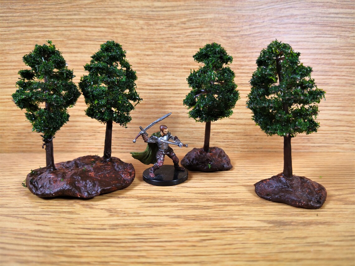 Scatter Terrain Trees for Dnd Assorted Playable Dnd Trees - Etsy